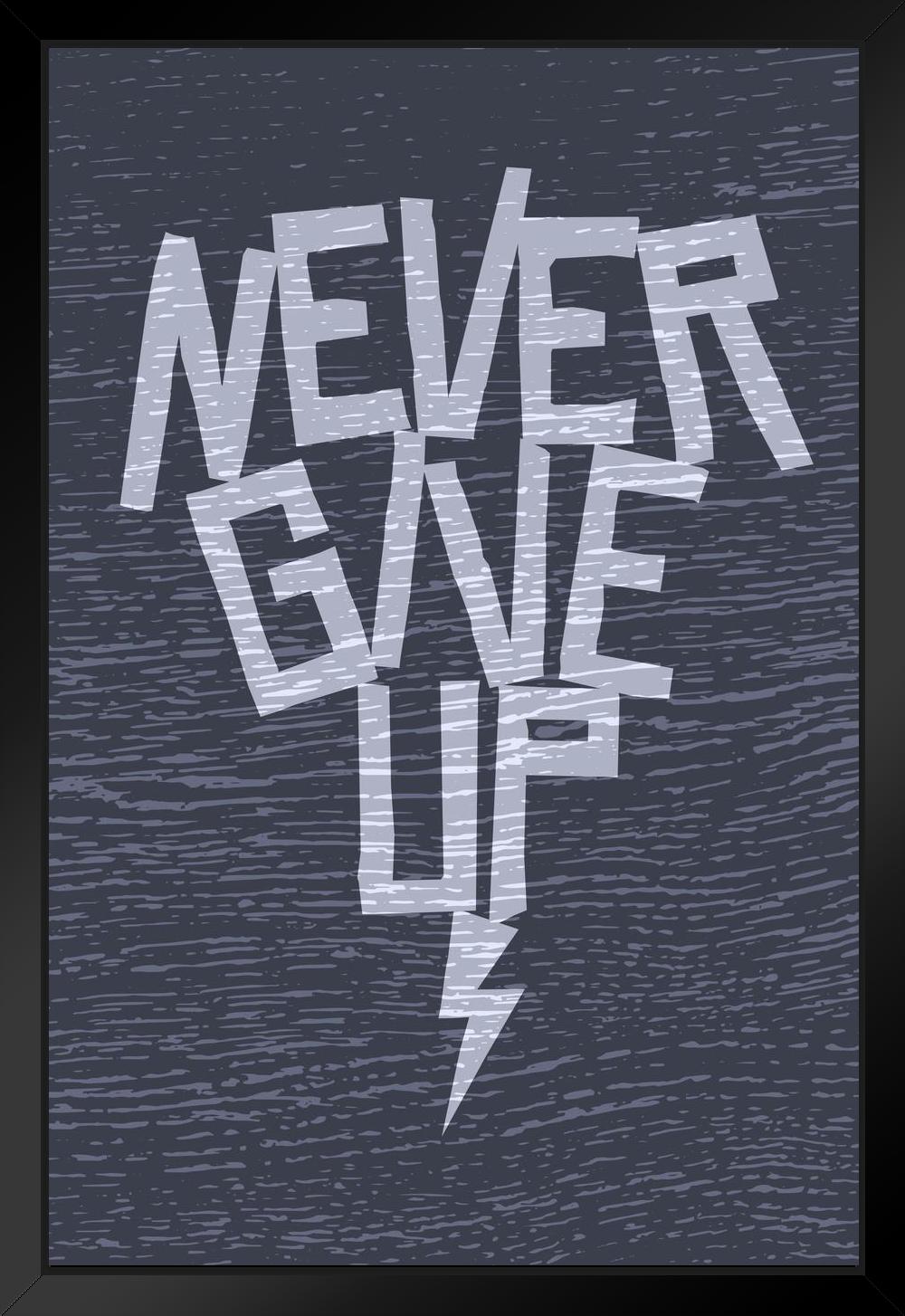 Workout Posters For Home Gym Never Give Up Motivational Inspirational ...