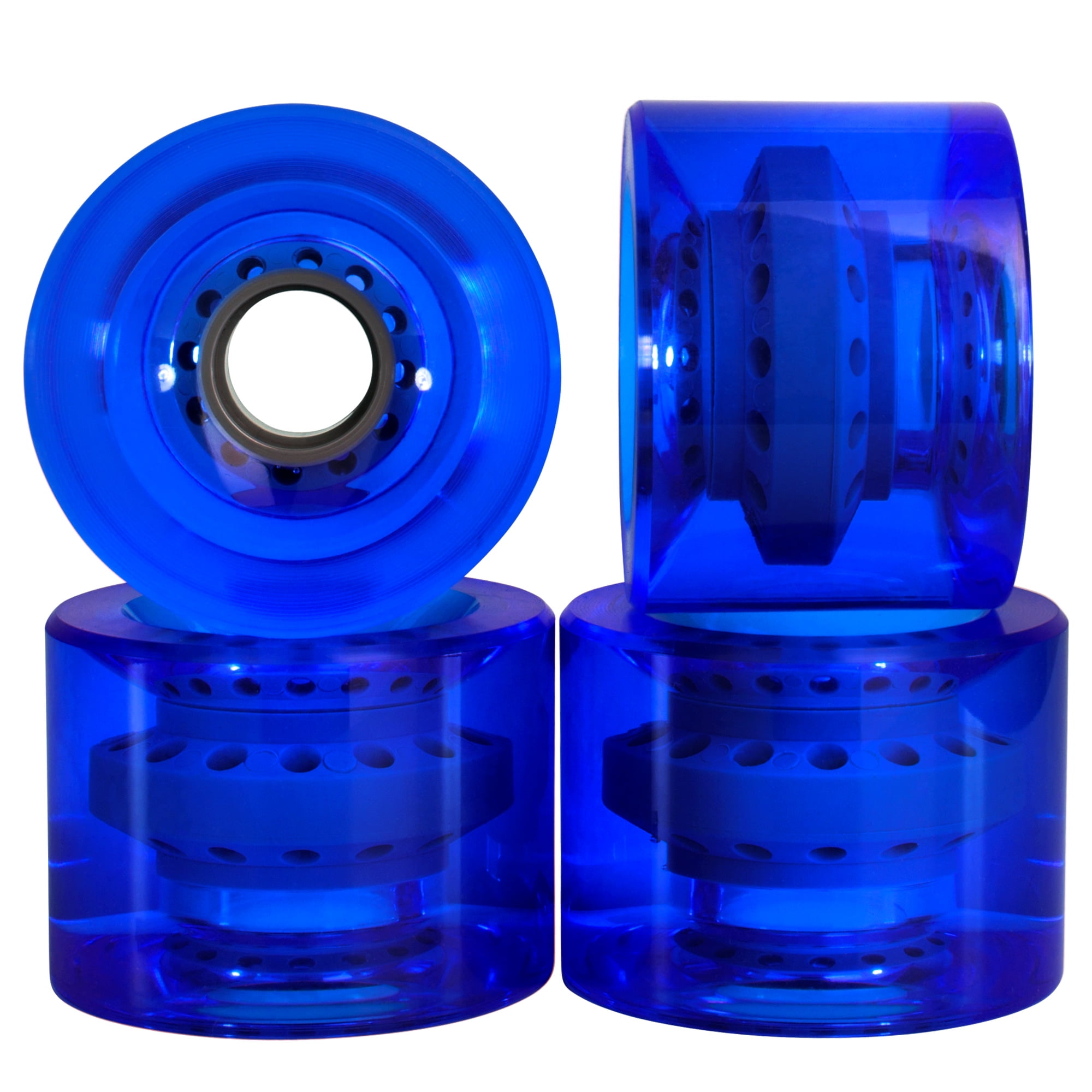 Cal 7 65mm 80A Cruiser Skateboard Wheels Transparent Blue (4pcs ...