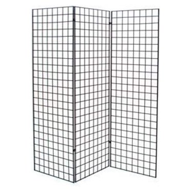 Black 2' X 6' SlatGrid Stand - Shelving Slatgrid Wall Unit Display ...