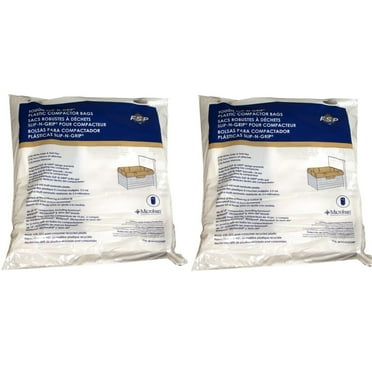 Whirlpool W10165294RB Plastic Trash Compactor Bags, 15 inch, Pack of 60 ...
