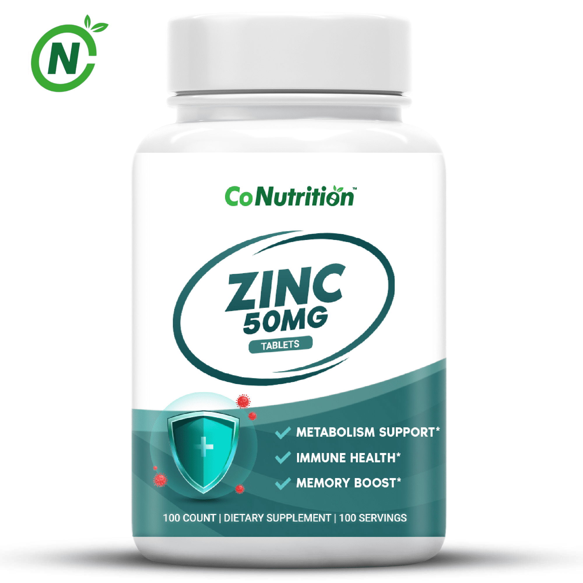 Co-Nutrition Zinc 50mg Tablets 100pc - Walmart.com