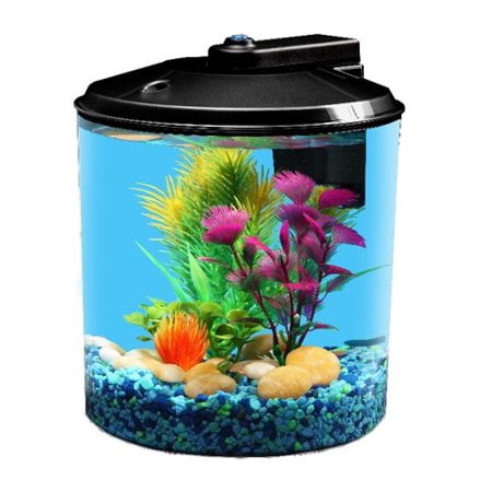 Aqua Culture 1.5-Gallon Aquarium Kit with LED Lighting, Power Filter ...