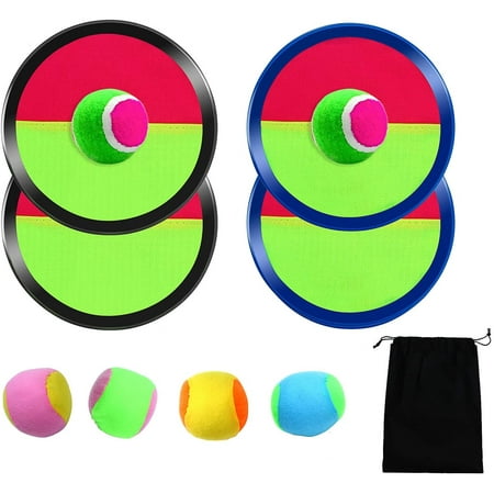 IGUOHAO Paddle Catch Ball and Toss Game Set Disc Toss and Catch Paddle ...