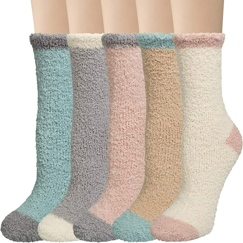 Click here for Choks Chok Fuzzy Winter Slipper Socks For Women -... prices