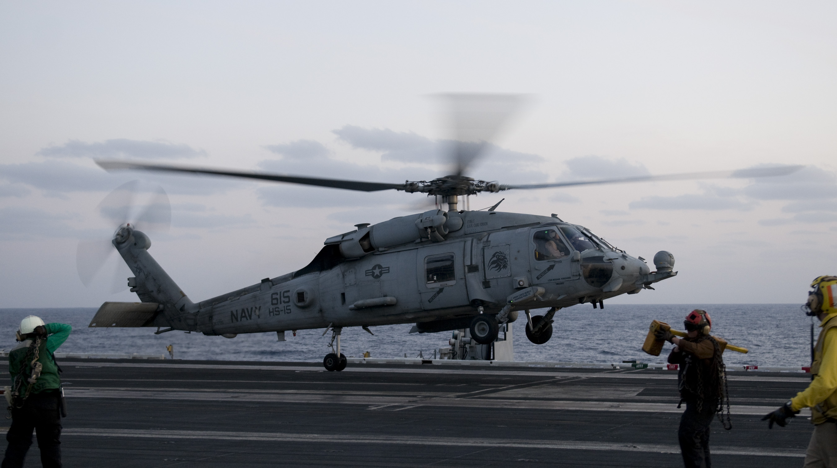 LAMINATED POSTER An SH-60F Sea Hawk helicopter assigned to Helicopter ...