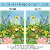 Toland Home Garden Frog Pond Pond Frog Flag Double Sided 28x40 Inch ...