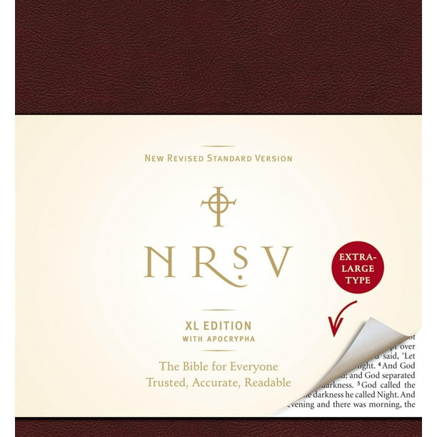 Xtra Large Print Bible-NRSV (Edition 11) (Hardcover) - Walmart.com ...
