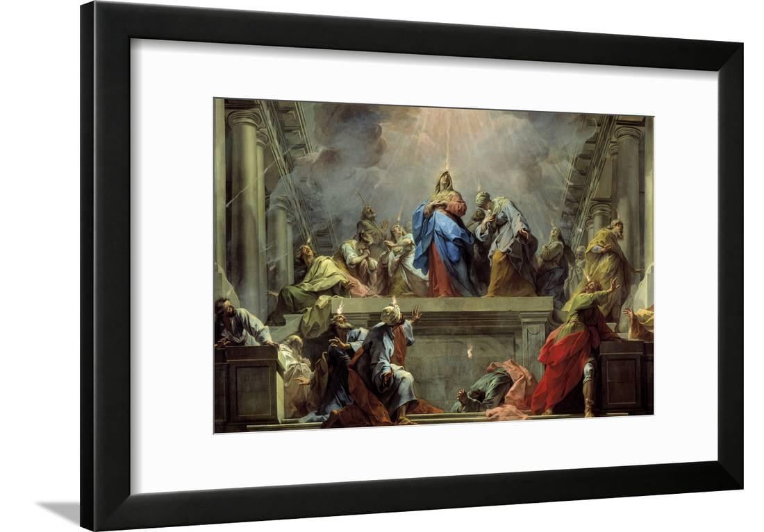 Pentecost Framed Print Wall Art by Jean Restout Sold by Art.Com ...
