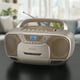 Jensen Bluetooth MP3 Boombox, Champagne, CD-590-C - Walmart.com