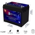 Mighty Max Battery, Car Battery, G24F, 12V 70Ah 710 CCA AGM - Walmart.com