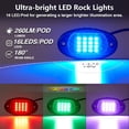 8 Pods Rock Lights for Jeeps Golf Cart Offroad ATV UTV RZR SXS ...