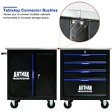 Aukfa Composable 25.9 in Tool Chest with 4 Drawers&7 Plastic Storage ...