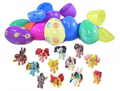 My Little Pony Figure Toy Topper Filled Easter Eggs (12 Pieces ...