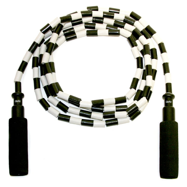 GoFit Adjustable, Segmented, Beaded Jump Rope Jumping Rope for Adults ...