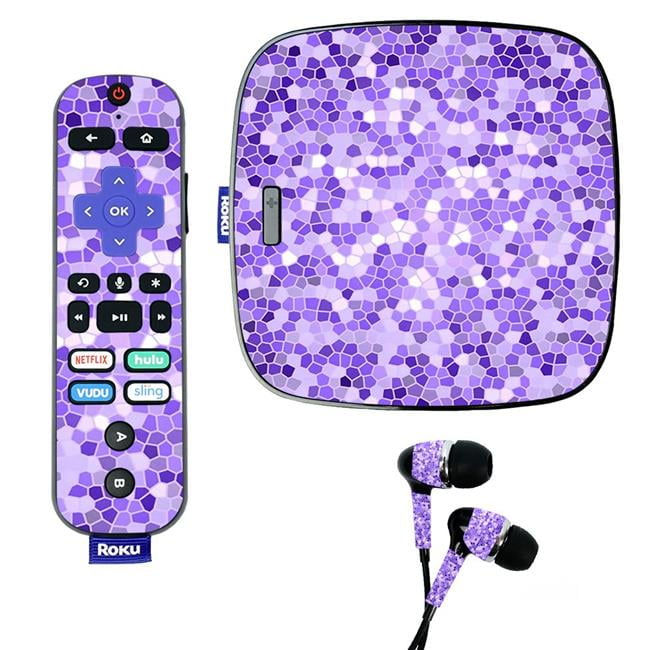 Skin Decal Wrap Compatible With Roku Ultra Sticker Design Stained Glass ...