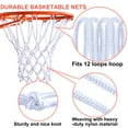 cyrico Heavy Duty Standard Outdoor Basketball Net Replacement, 2 Pack ...