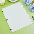 PP Plastic Notebook Index Divider Sheets 3 Holes Tab Divider for Binder ...
