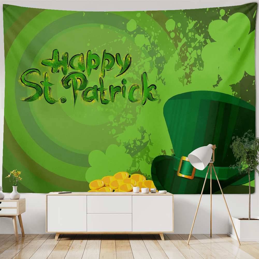 Happy St. Patrick's Day Party Backdrops for Photography Custom Banner ...