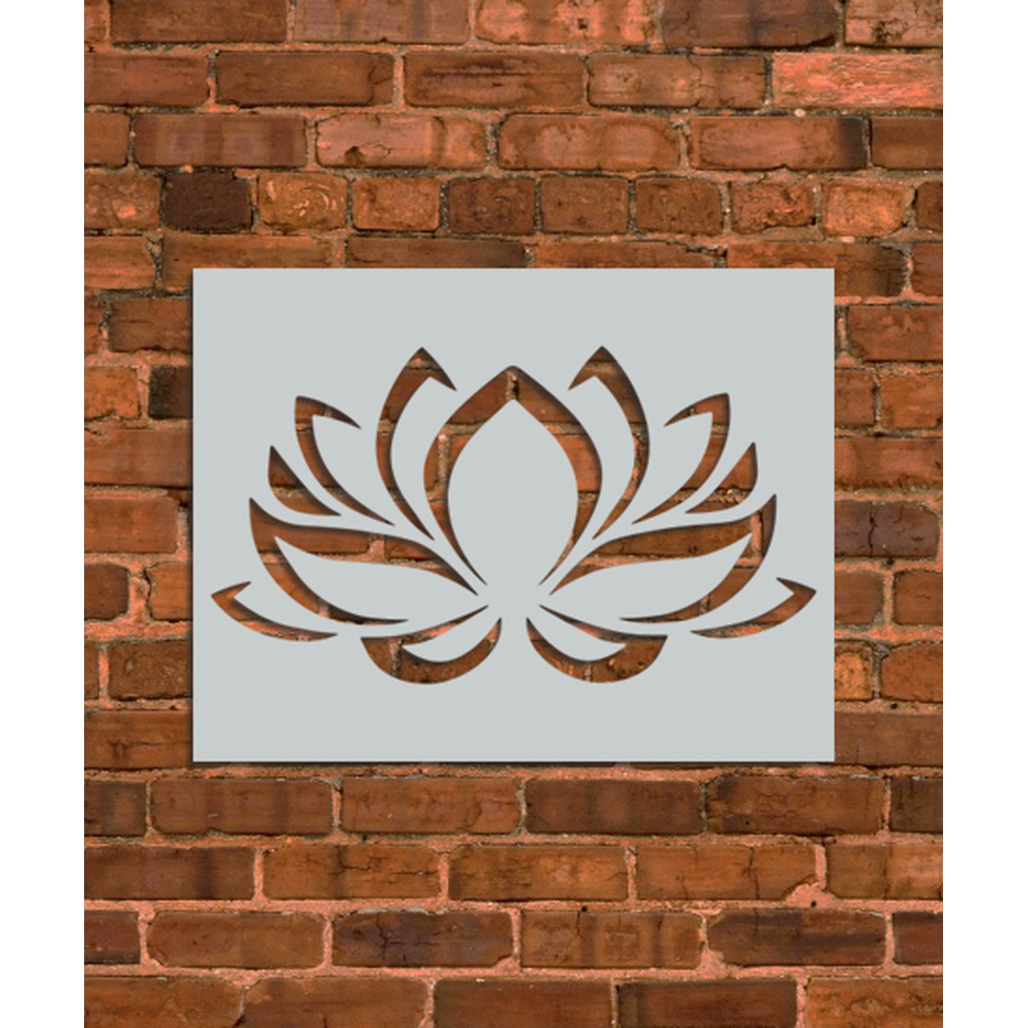 Lotus Wall Stencil
