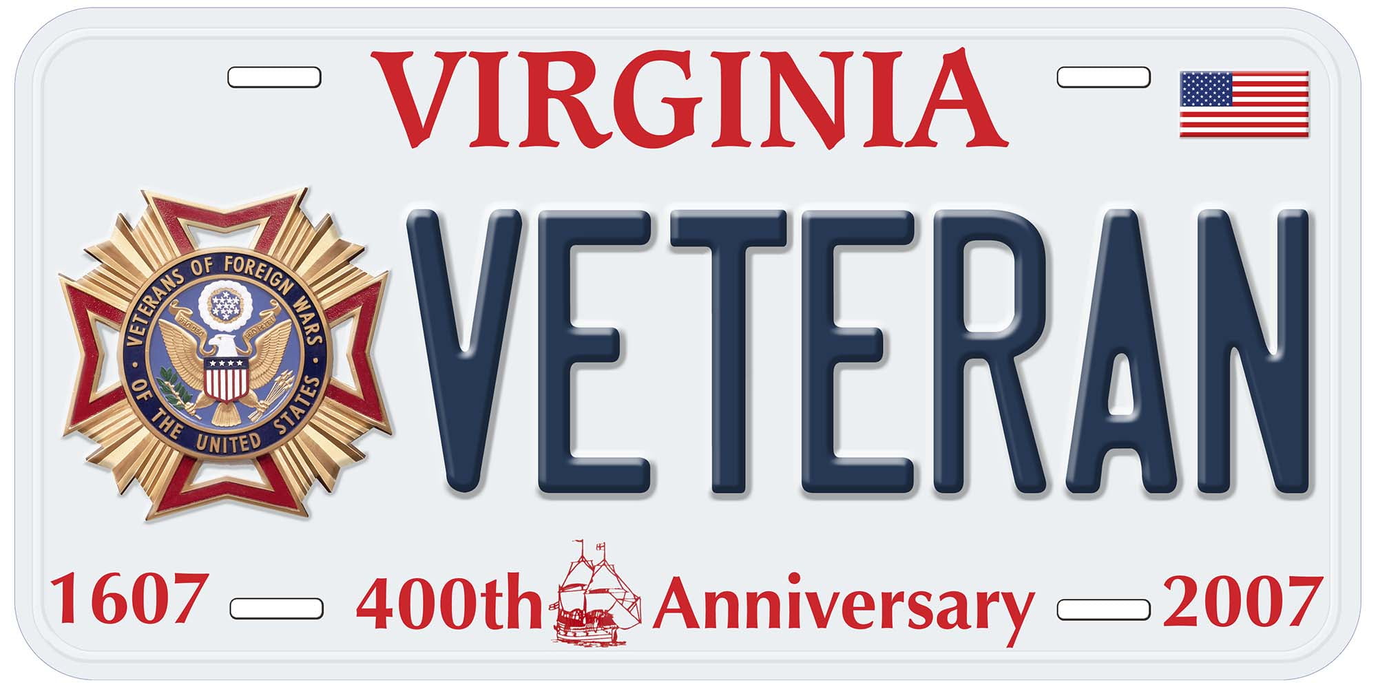 Virginia Veteran Novelty Car Auto License Plate - Walmart.com