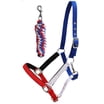 Nylon Horse Halter Nylon Padded Lead Rope Tack Purple Bling Rodeo ...