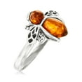 Ross-Simons Amber Bumblebee Ring in Sterling Silver, Women's, Adult ...