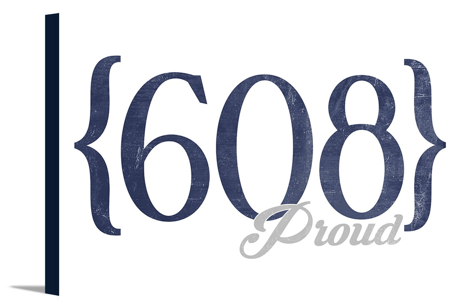 Madison, Wisconsin - 608 Area Code (Blue) - Lantern Press Artwork ...