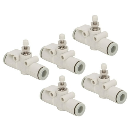 Air Control Fitting, 6mm OD Pipe Throttle Valve PVC Wide Purpose Firm ...
