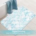 Waipfaru Ocean Bathroom Rugs Sets of 2 Shell Blue Rugs Doormats ...