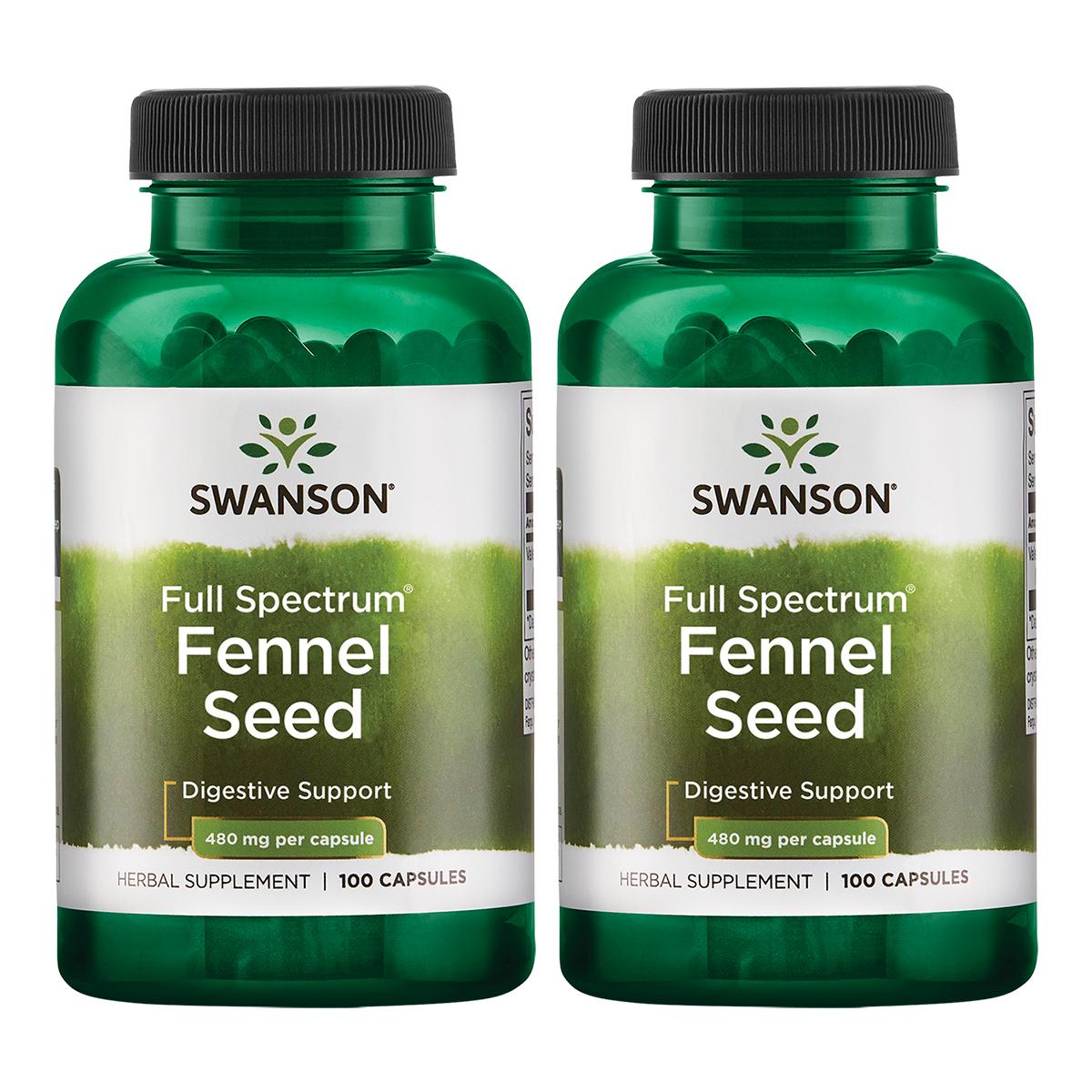 Swanson Full Spectrum Fennel Seed 480 mg 100 Caps 2 Pack - Walmart.com