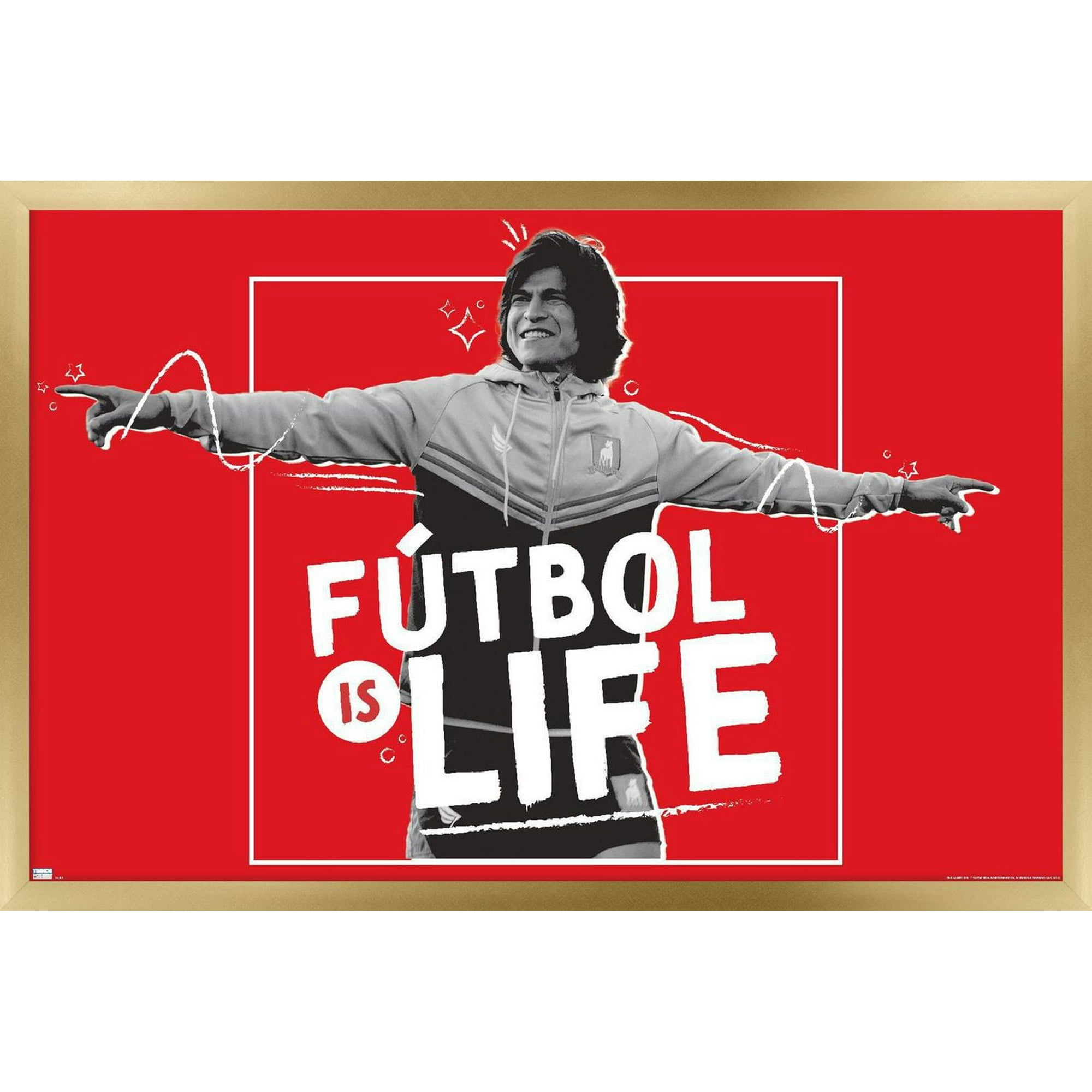 Click here for Trends International Ted Lasso - Futbol Is Life Wa... prices