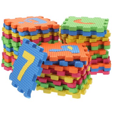 96-Piece Foam Interlocking Floor Puzzle Alphabet and Number for ...