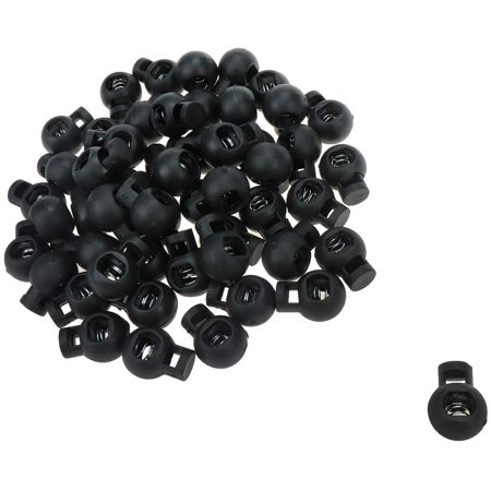 50 Pcs Plastic Spring Loaded Cord Lock End Rope Sliding Fastener Button ...