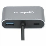 Manhattan USB-C to HDMI & VGA 4-in-1 Docking Converter with Power ...