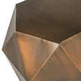 SAFAVIEH Astrid Solid Glam Faceted Side Table, Copper - Walmart.com