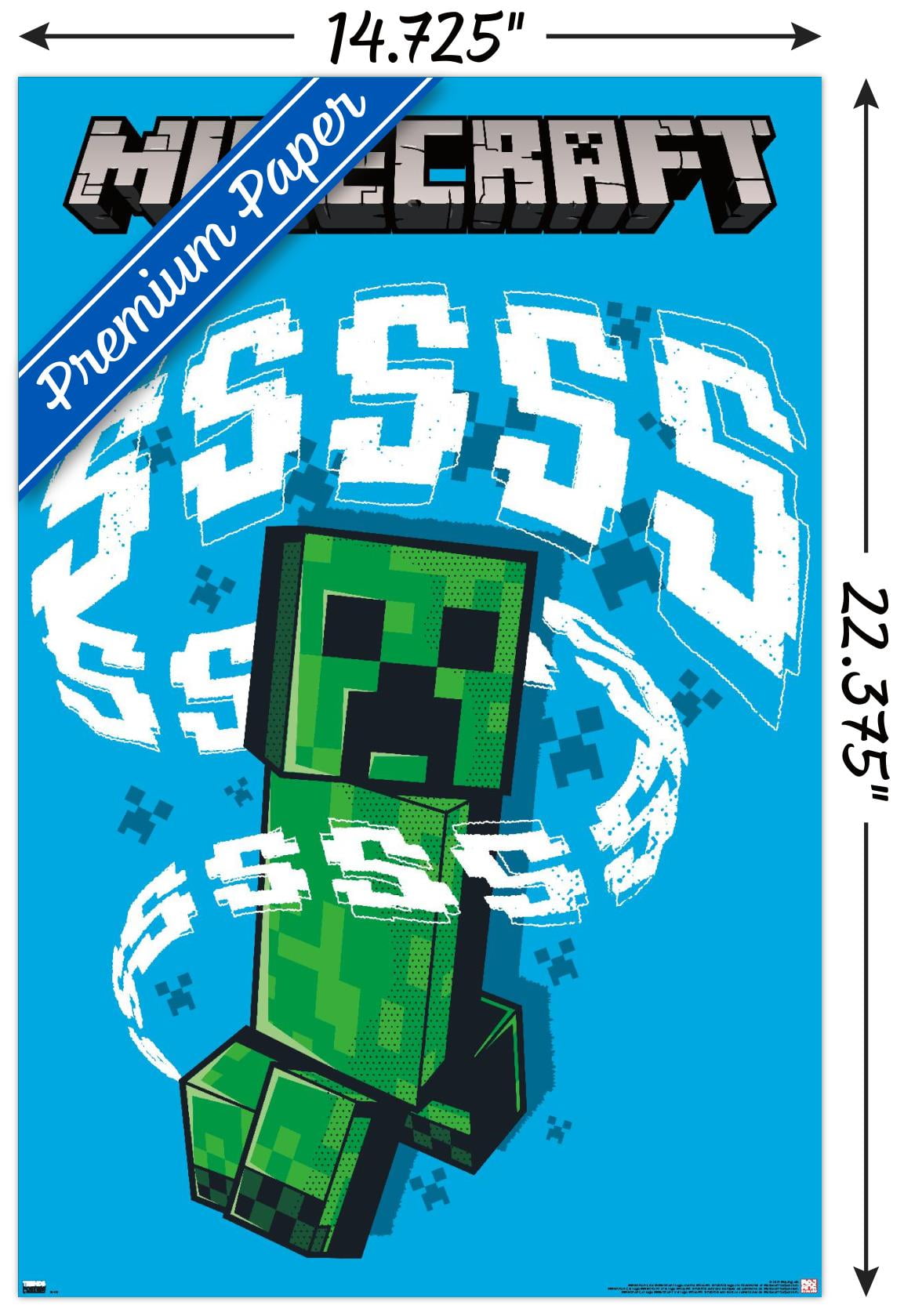 Minecraft Papercraft Blue Creeper