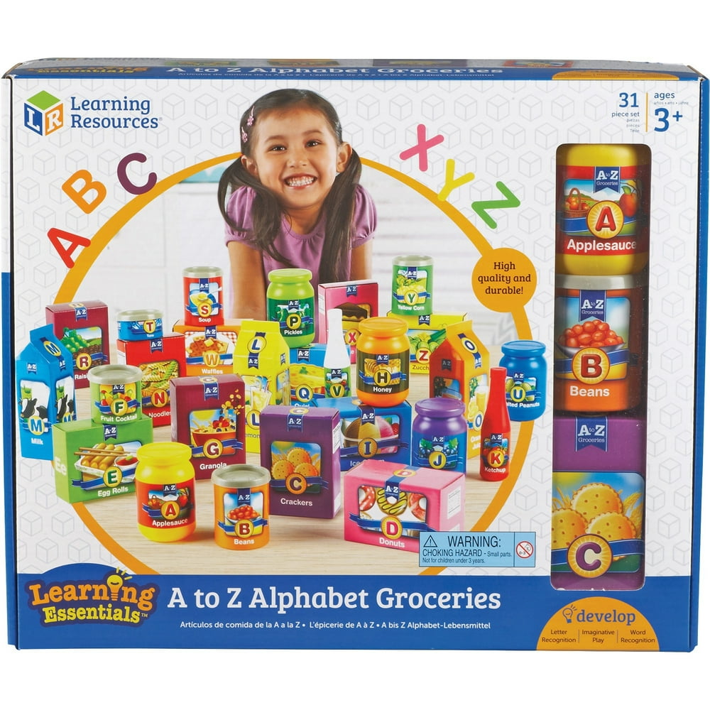Learning Resources A-Z Alphabet Groceries Activity Set - Walmart.com ...