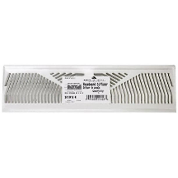 Greystone ABBBWH15 15 in. Baseboard Diffuser, White - Walmart.com