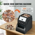 KFFKFF Roller 230 Coins/min 4 Coin Tubes and USD Coin Sorter Coin ...