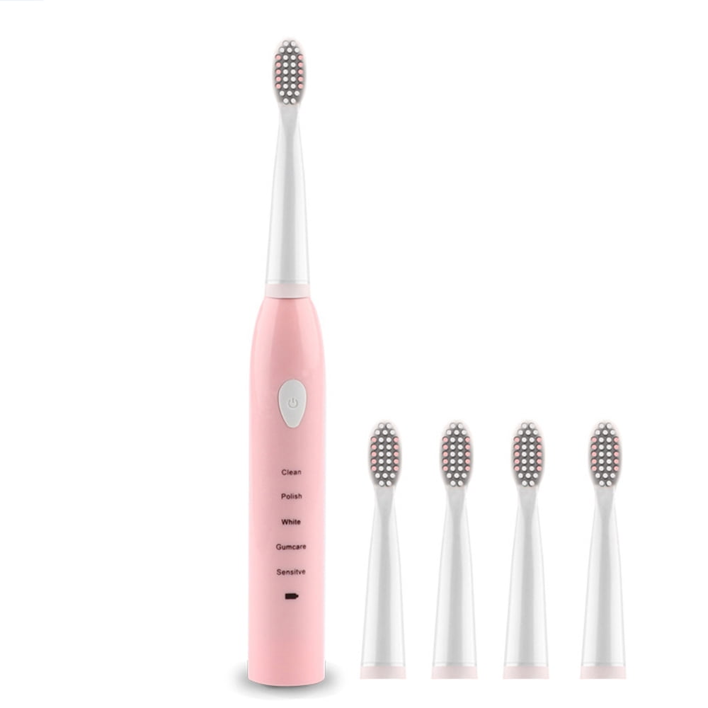 HESHENG Electric Toothbrush USB Rechargeable Toothbrush High Frequency ...