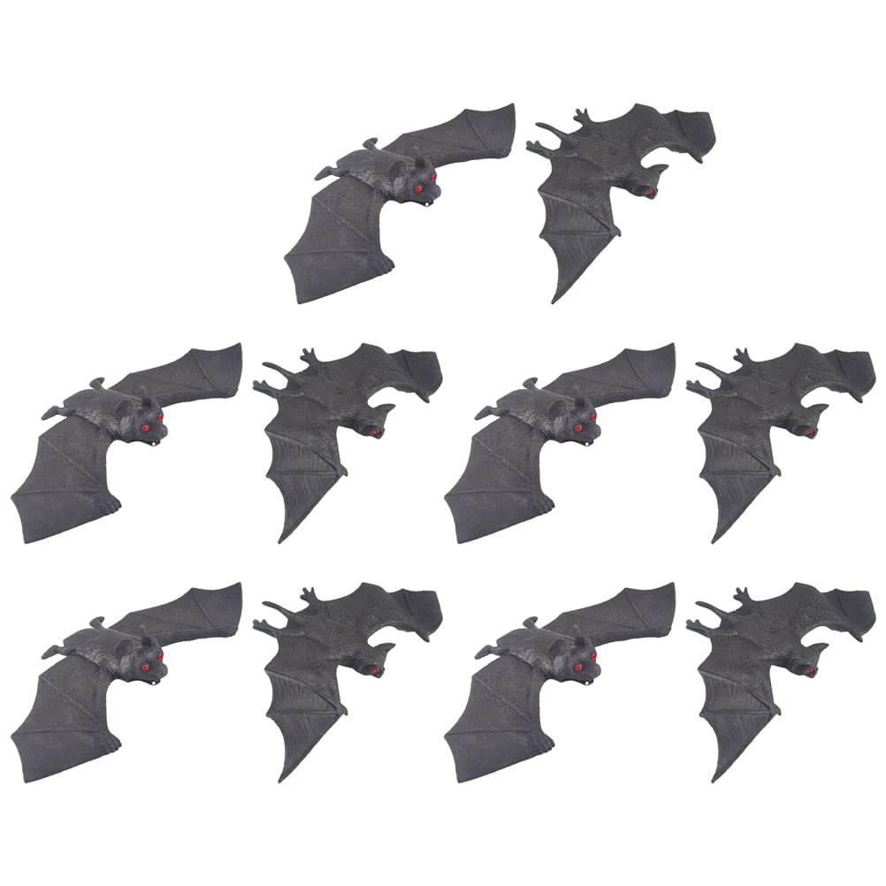 Click here for Cosmobetty 10pcs Halloween Hanging Rubber Bats Rea... prices
