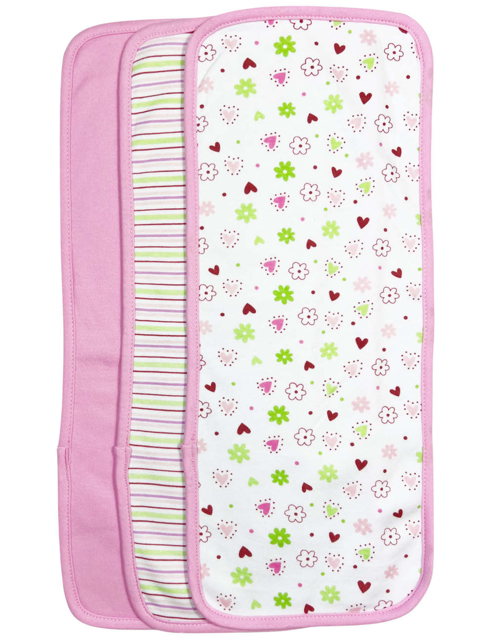 Spasilk Baby 3 Pack 100% Cotton Burp Cloths for Newborn Boys and Girls ...