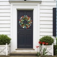 19.7" Red White Blue Independence Day Wreath Tulip Hanging Ring for ...