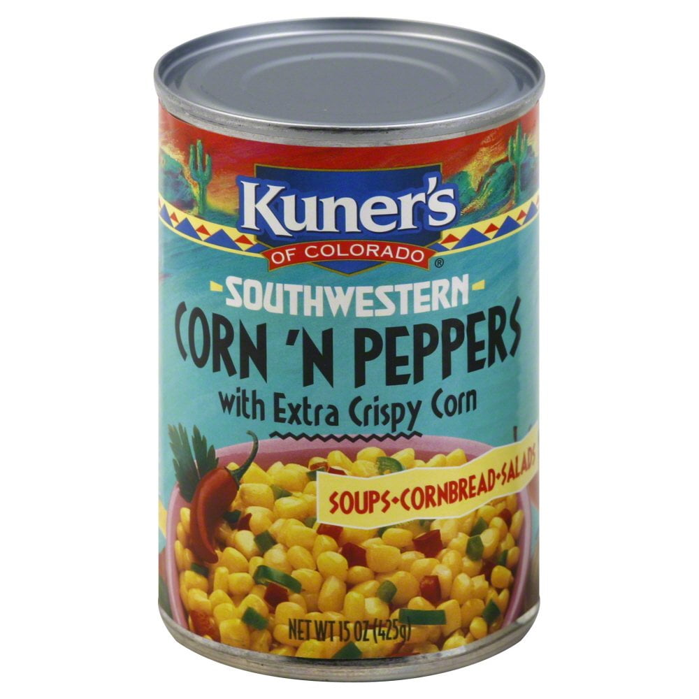 Kuner's Southwest Canned Corn and Peppers (12 Pack), Vegetarian, Non ...