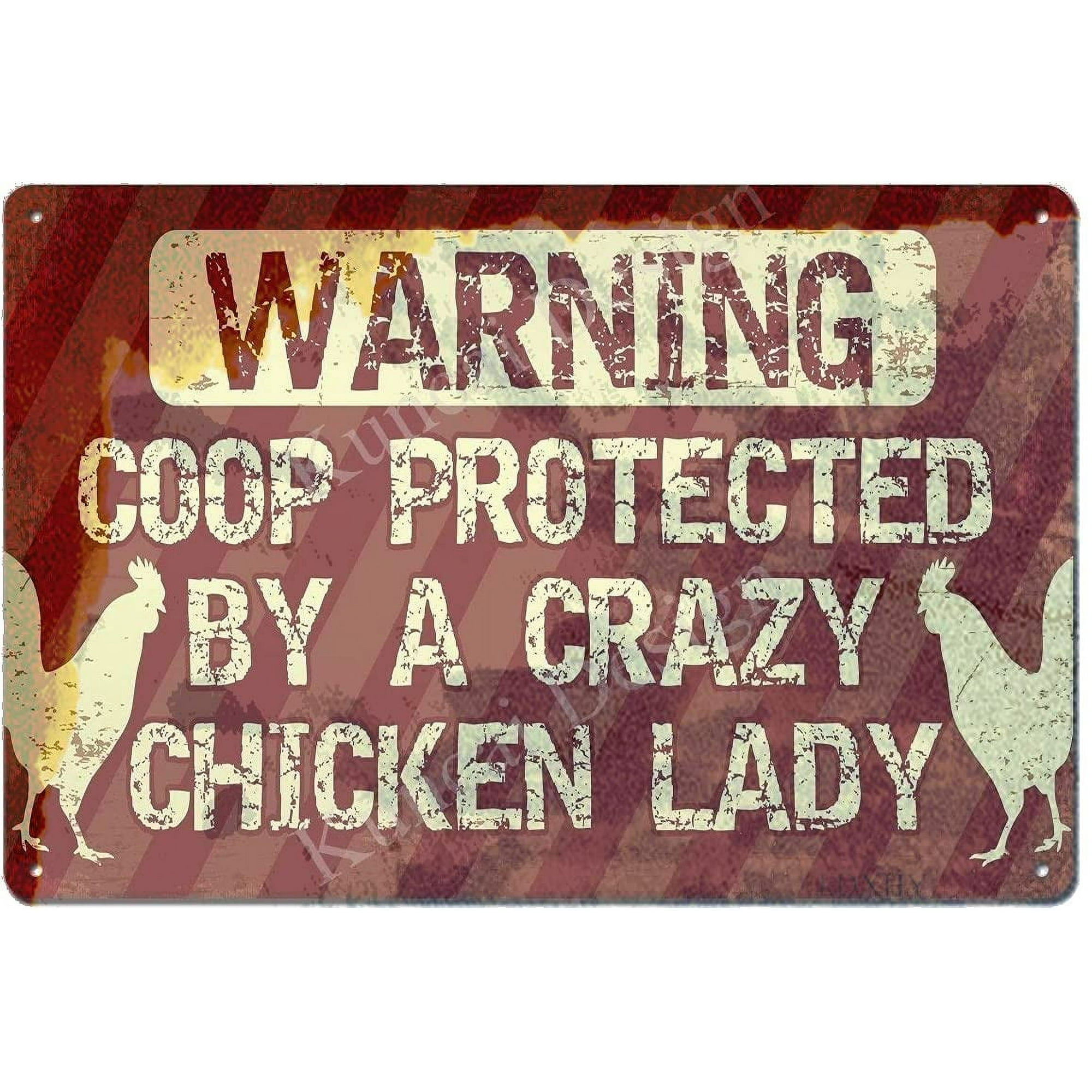 Click here for Unbranded Tin Poster Metal Sign Beware Of The Chic... prices