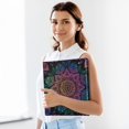 ALAZA Gradient Flowers Hardcover 3 Ring Binder 1.5" D-Rings with ...