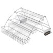 Wall-mount Spice Rack with guard rail, Chrome - Set of 4 - Walmart.com