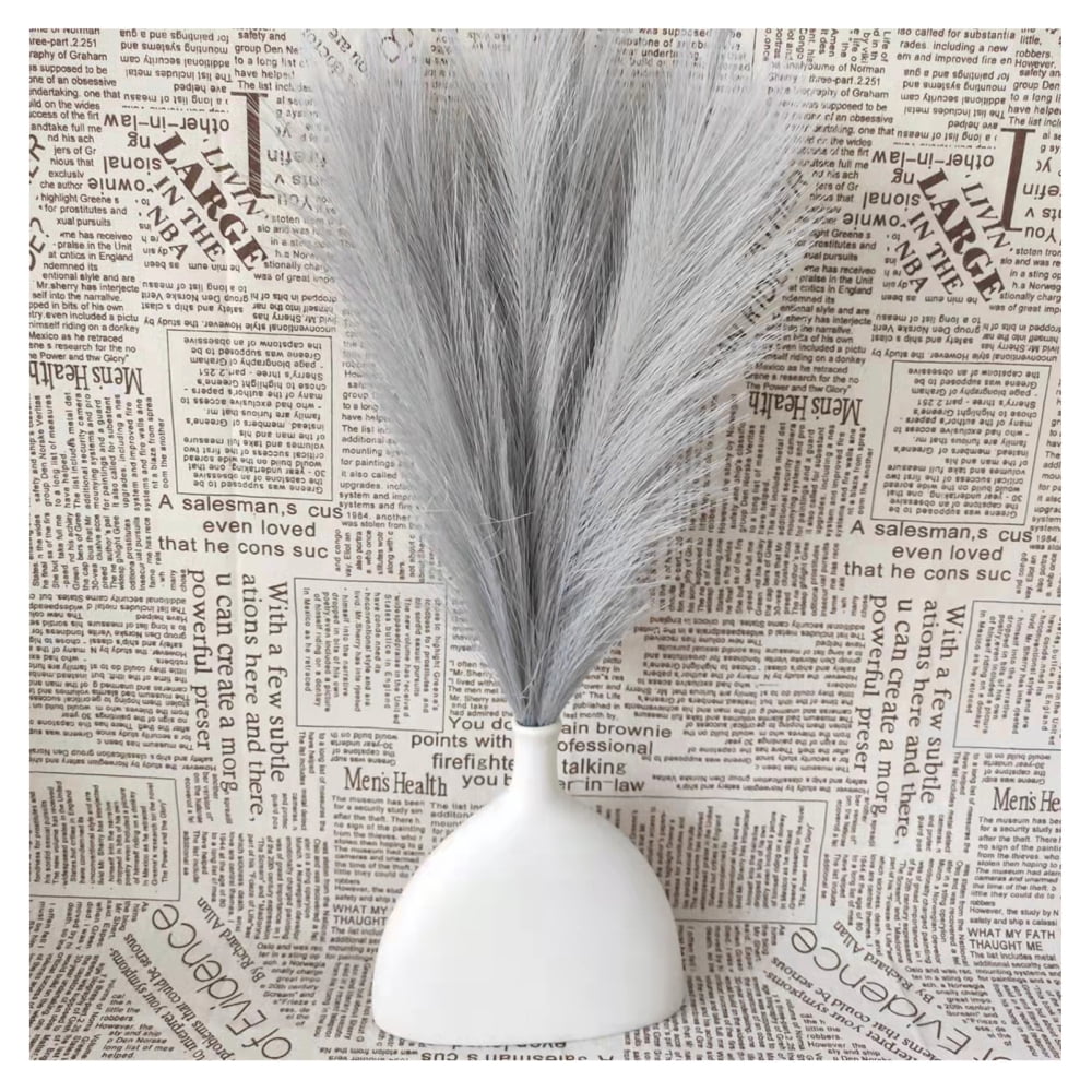 Pampas Grass Decor Artificial Silk Cloth Fake Plants Fluffy Reed Grass ...