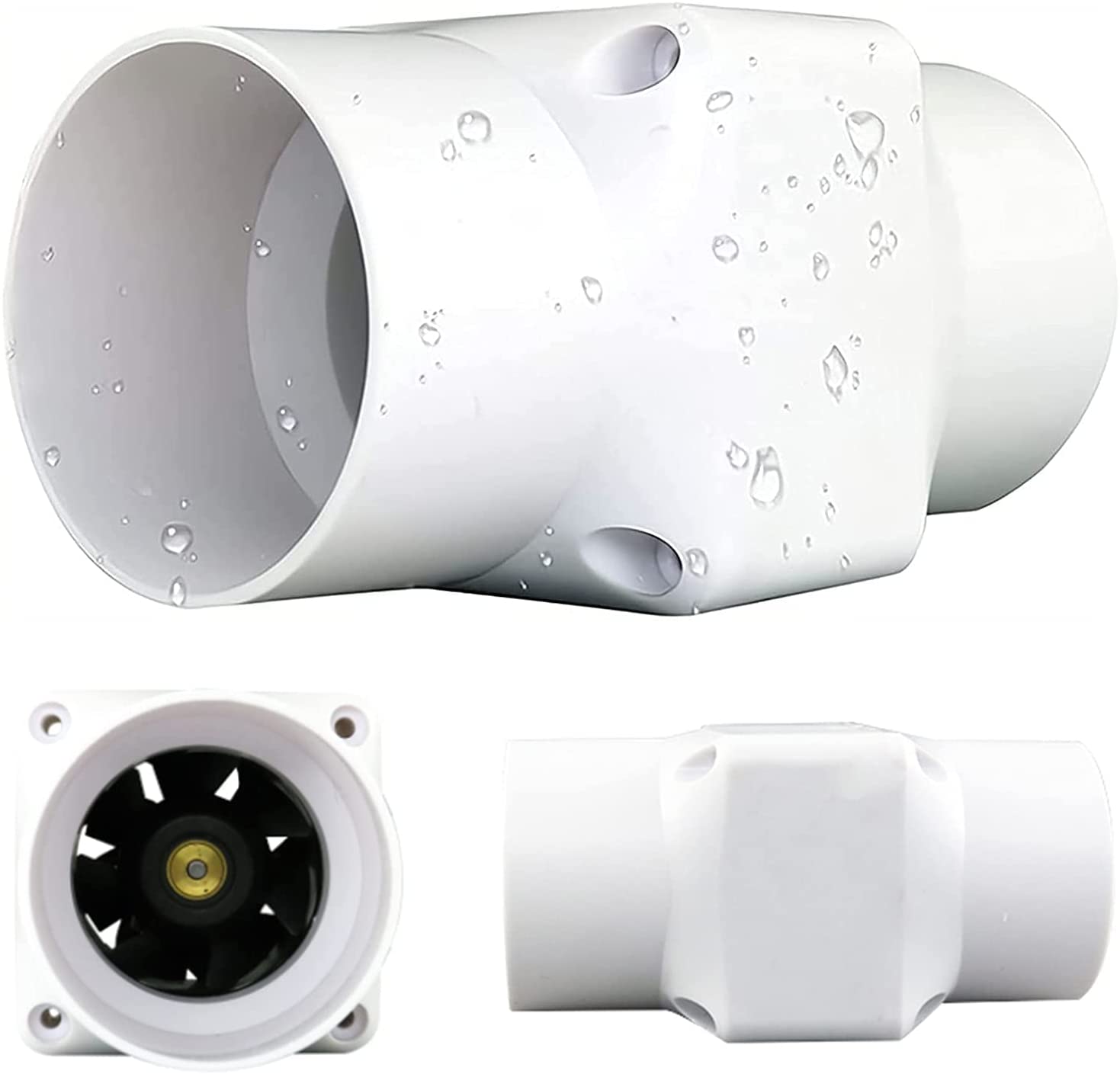 SAYDY 2 Inch Small Duct Fan, Duct Fan, Mixed Flow Pipe Fan Duct Fan ...