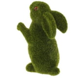 unbranded Bunny Decor Easter Artificial Flocking Rabbit Figurine ...
